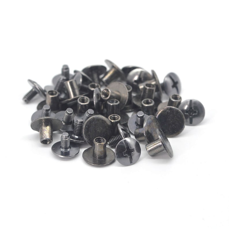 20pcs Chicago Screws Studs Screw Rivets Post Binding Menu Book - Etsy ...