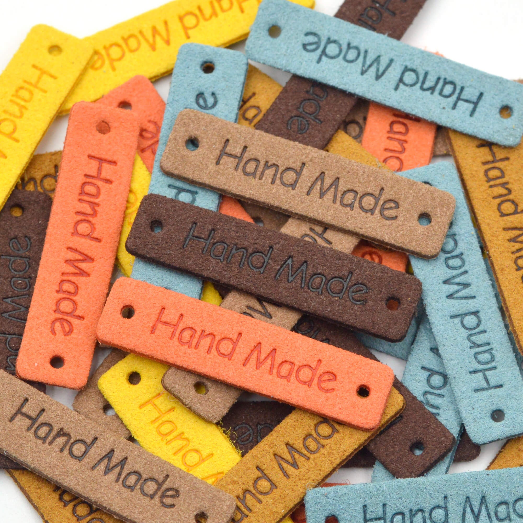 20pcs Assorted Handmade Motif Faux Suede Soft Label Tags for - Etsy