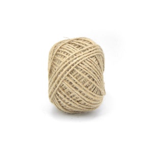 50m Natural Jute Twine for Handmade Items Flax Rope String for Gifts ...