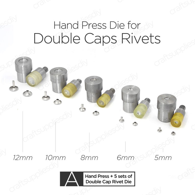 Hand Press for Double Cap Rivets Eyelets Grommets Rhinestone - Etsy