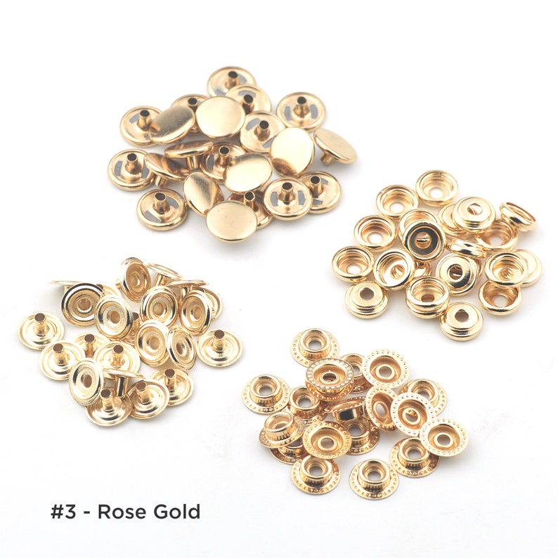 30sets Brass Material Snap Fastener Press Studs Snaps Button | Etsy