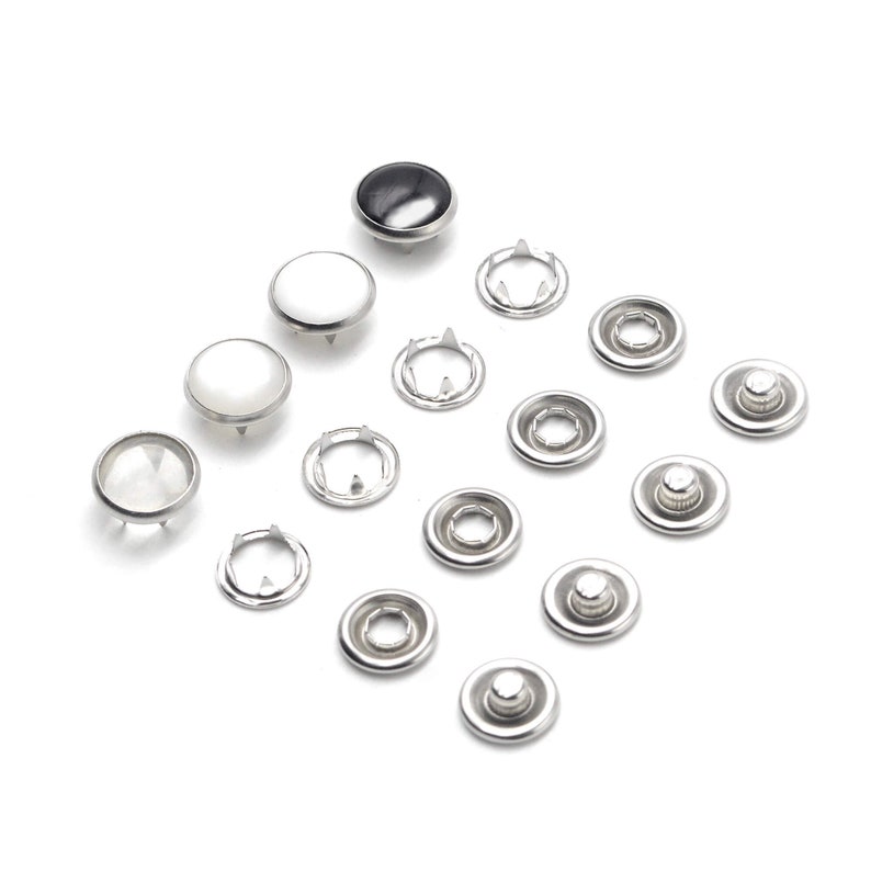 50sets Acrylic Pearl Snap Fasteners Prong Ring Snaps Press - Etsy