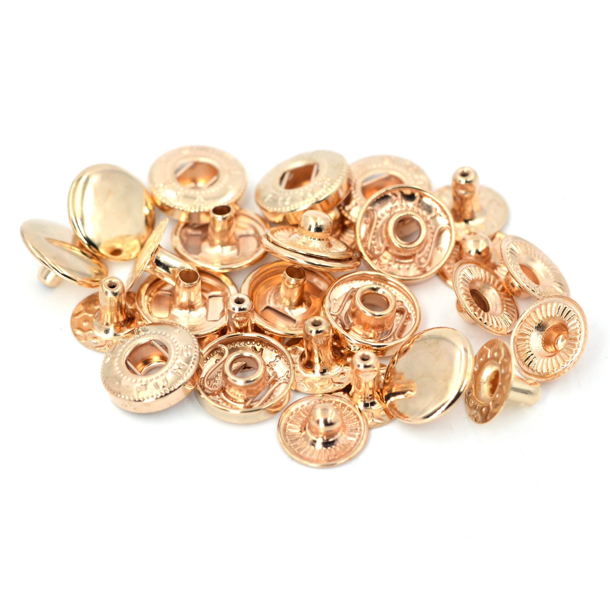 50sets Multi-size/color Metal Snap Fasteners Press Studs Snaps - Etsy