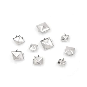 100pcs Pyramid Square Claw Nails Studs Decorative Nailheads for Leather ...
