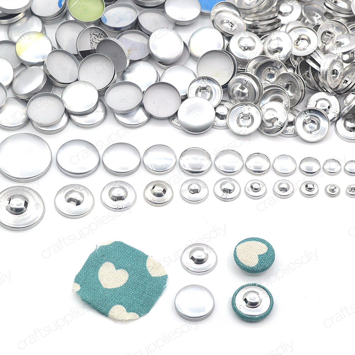 Blank Button for Making Fabric Covered Buttons Blank Cover - Etsy