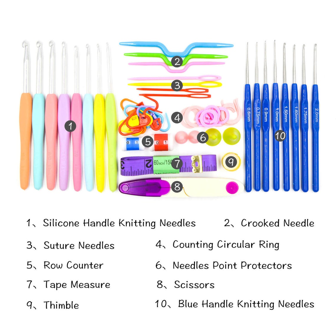 Knitting Sweater Needle Tools Crochet Hooks Sets | Craft Supplies DIY ...