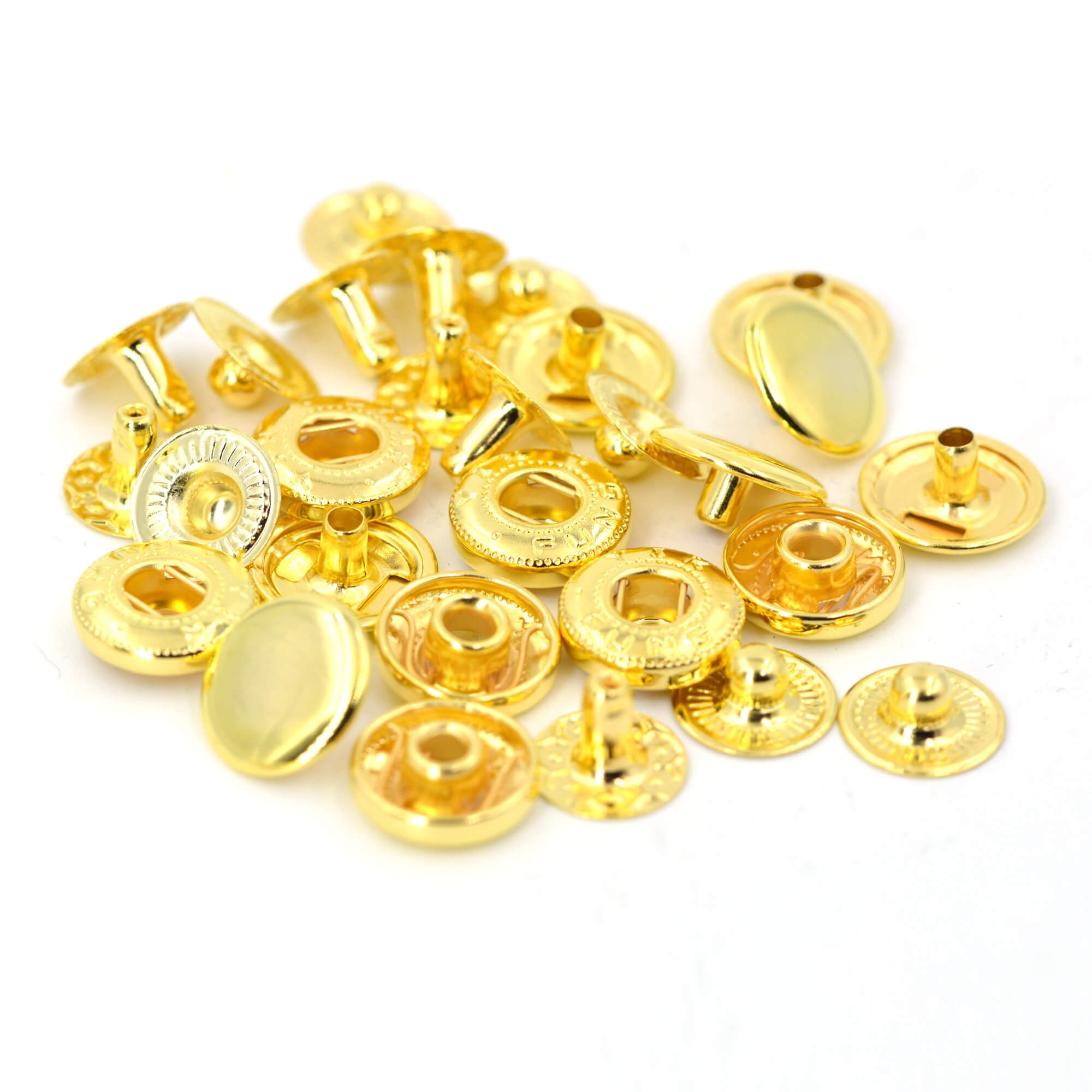 50sets Multi-size/color Metal Snap Fasteners Press Studs Snaps - Etsy