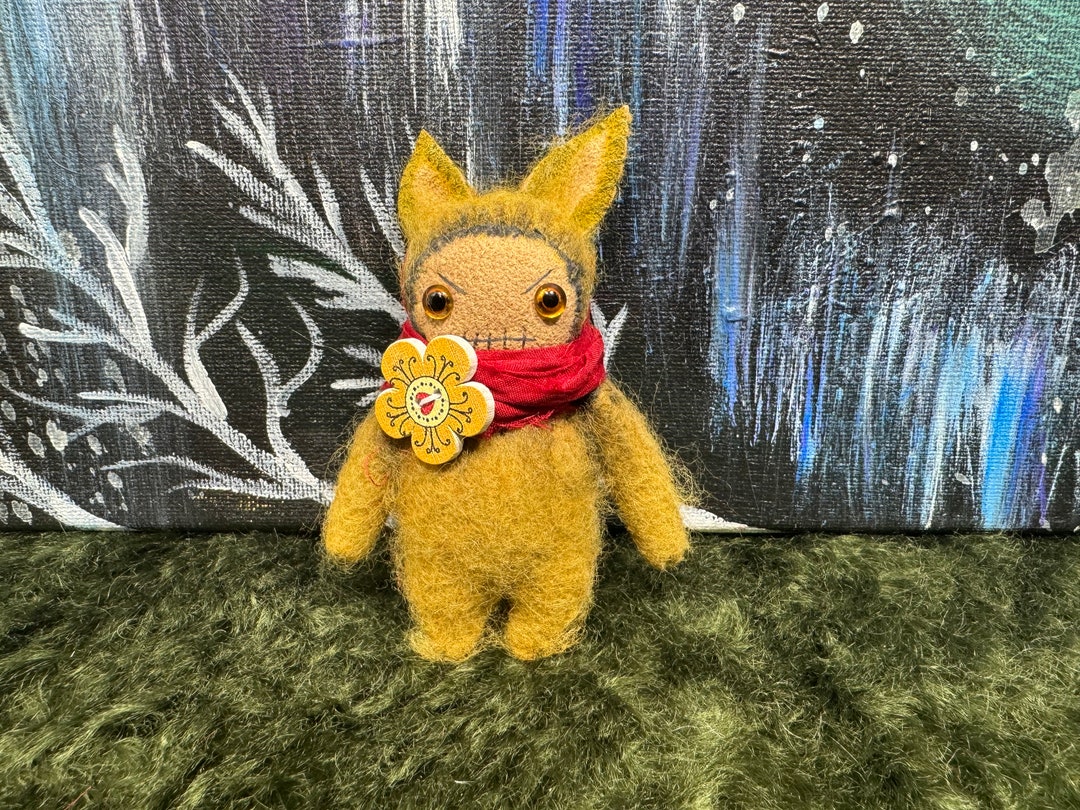OOAK Handmade Felt Goblin Doll, Sour Lemon christmas/xmas/ornament ...