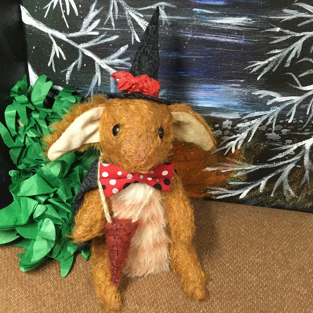 OOAK Handmade Mohair Art/artist Witch Goblin Doll "lil Red" (halloween ...