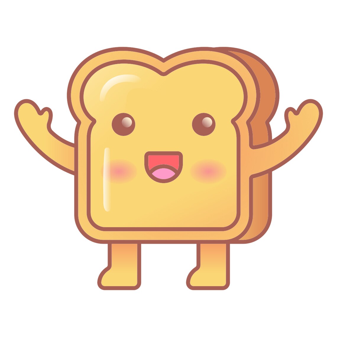 Happy Toast, Kawaii SVG, Camping PNG, Clipart Best Friends, Kitchen ...