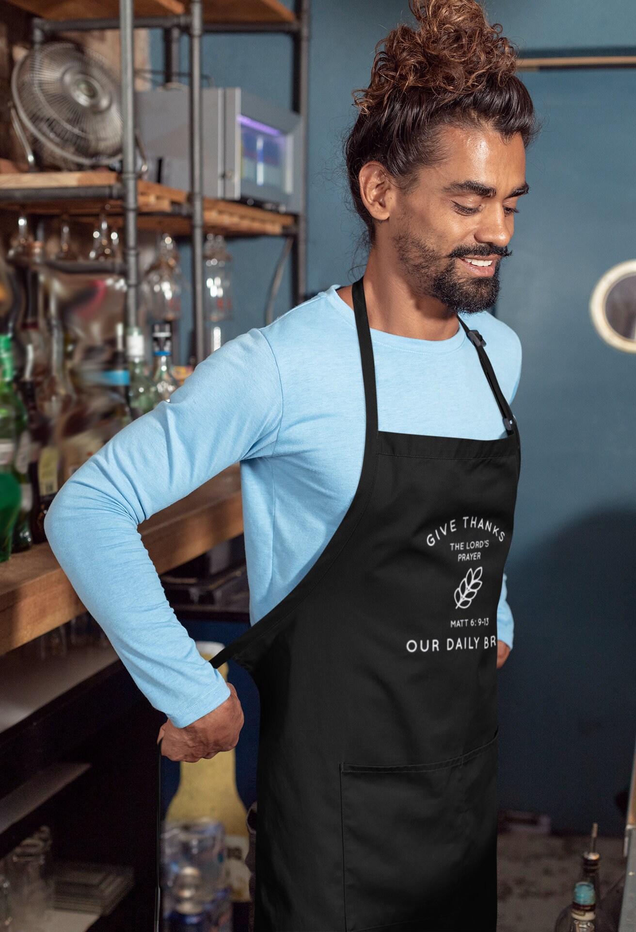 THE LORD'S PRAYER Apron Unisex Cotton Apron Black | Etsy