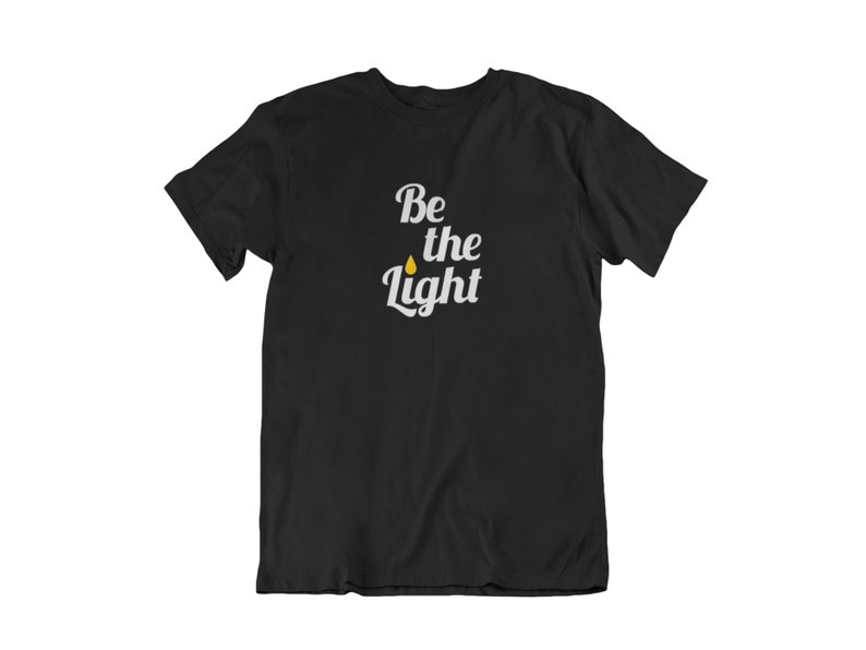 BE THE LIGHT T Shirt Blue T Shirt Men Christian T Shirt for - Etsy
