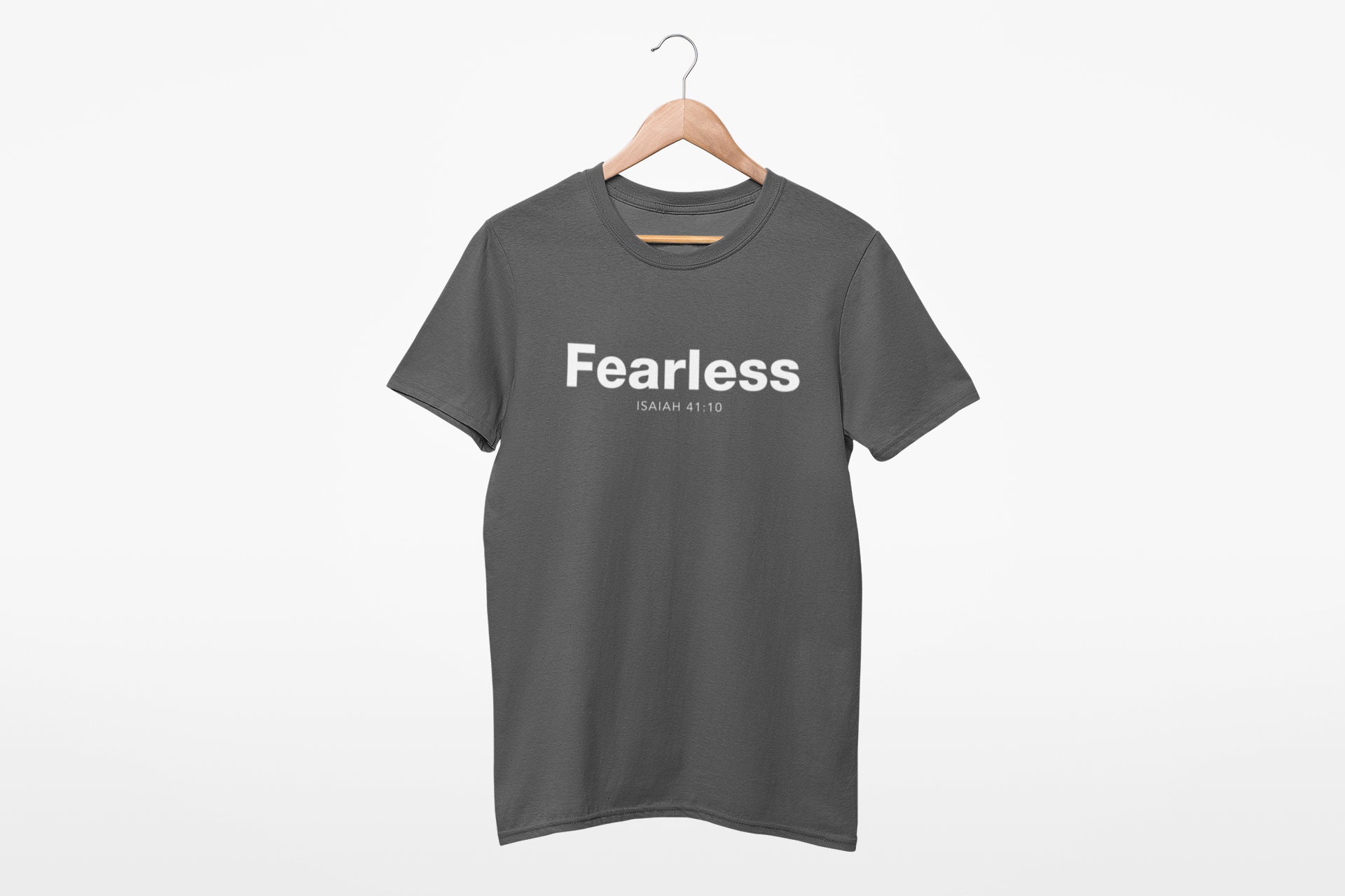 FEARLESS T Shirt, White T Shirt Men, Christian T Shirt for Men, Graphic ...