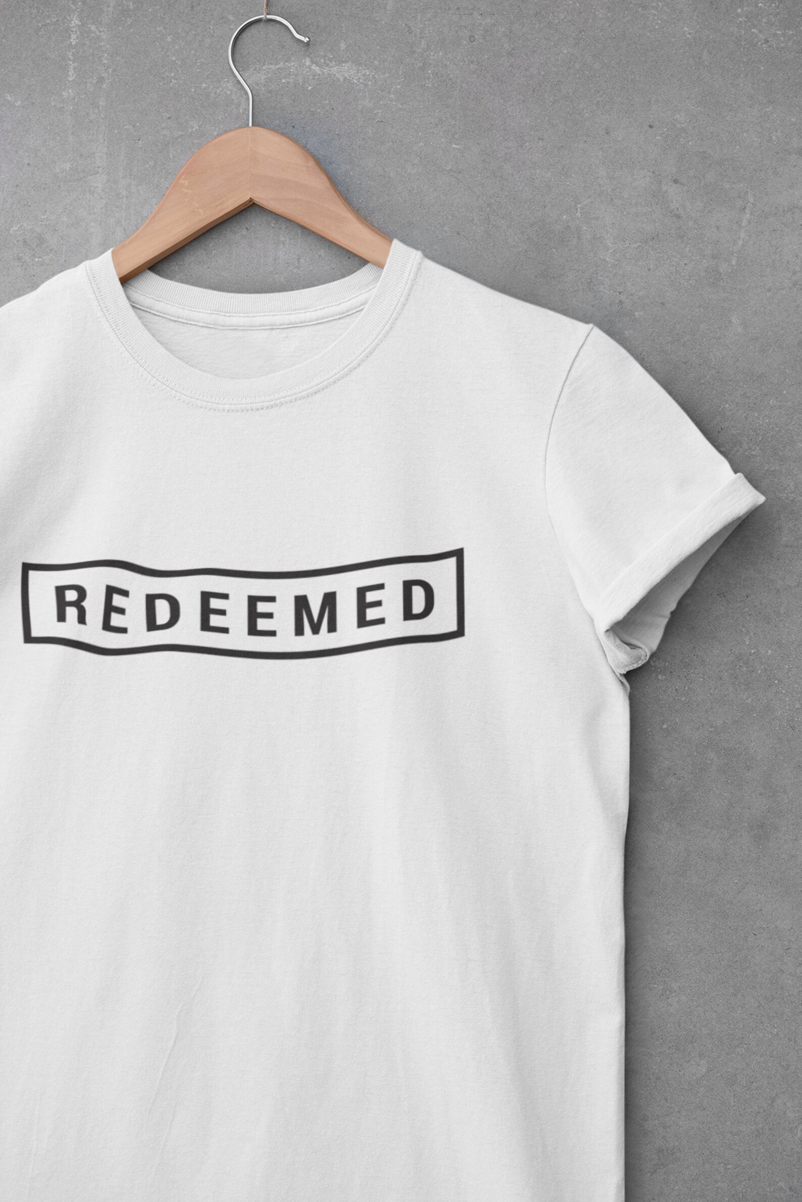 REDEEMED T Shirt, Black T Shirt Men, Mens T Shirts, Fathers Day ...