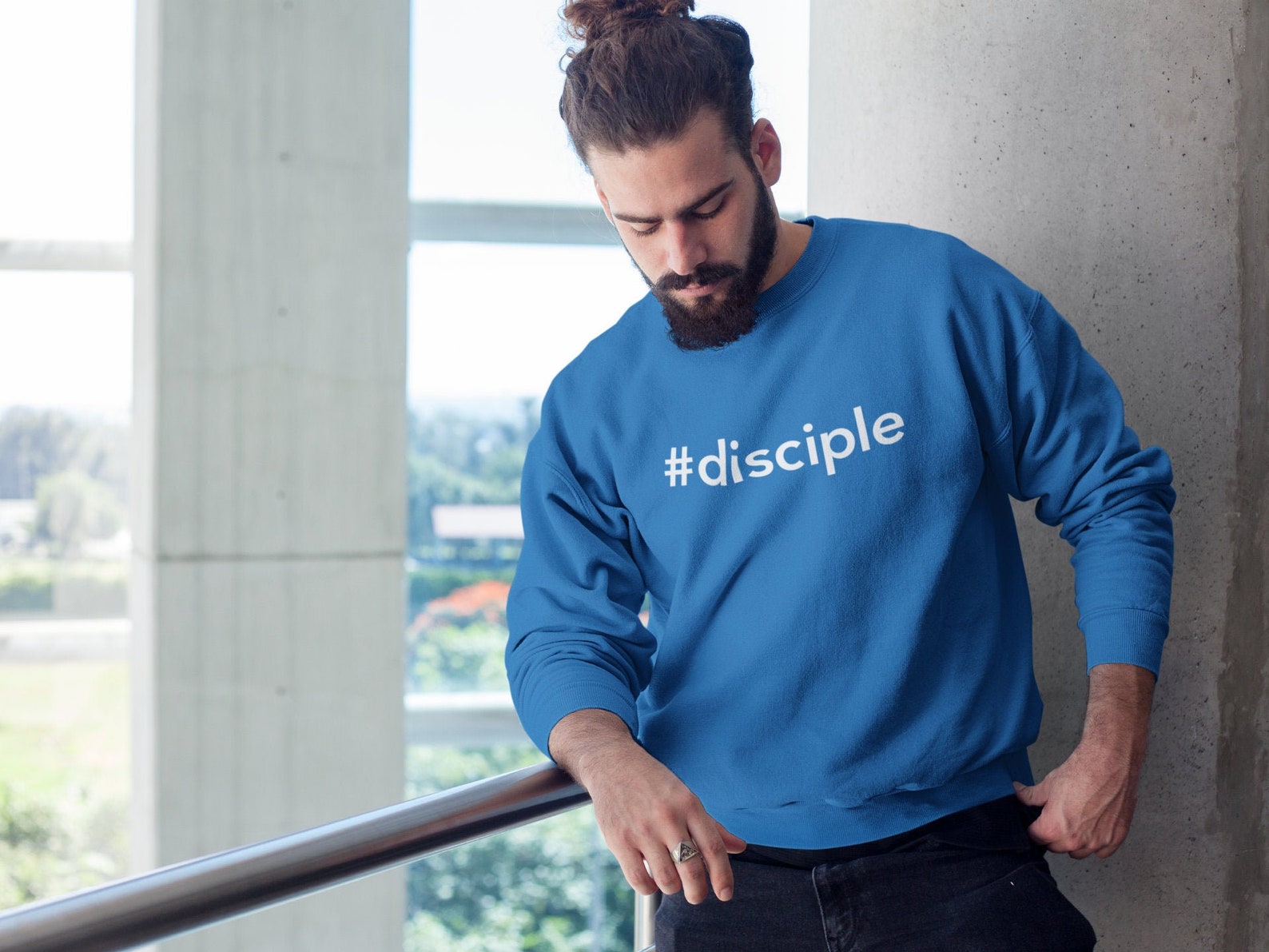DISCIPLE Sweatsuit for Men, Sweatshirts for Men, Grey Sweatshirt ...