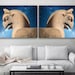 Huma Bird in the Night Sky 2 Pieces Canvas Art, Persepolis Takht-e ...