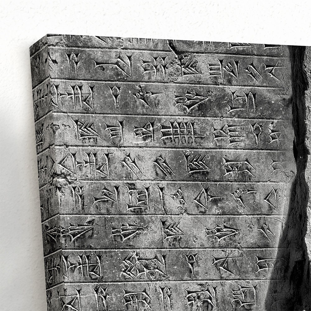 Old Persian Cuneiform & Ancient Persian Soldier Wall Art - Etsy