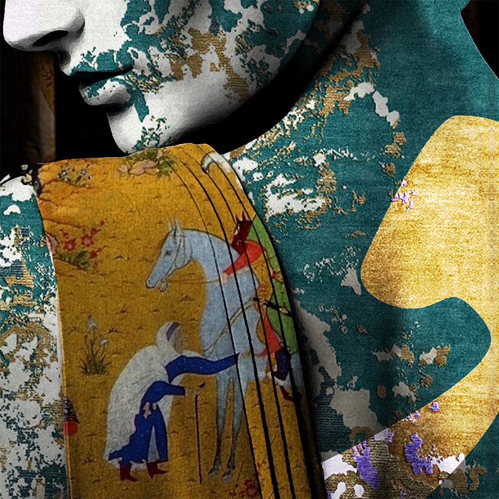 Farsi Calligraphy Body Painting Canvas Art Persian - Etsy Canada