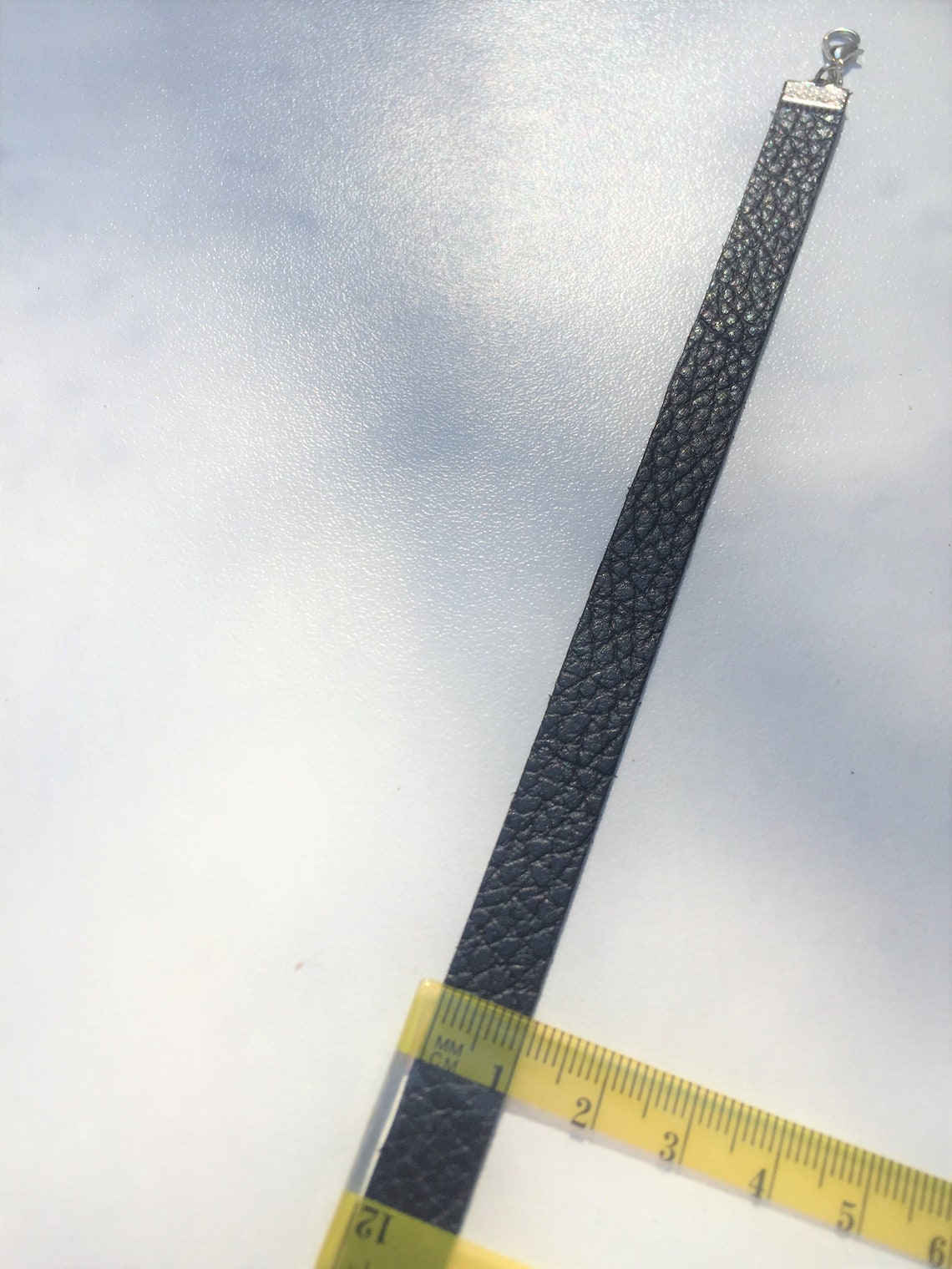 Simple Black Genuine Leather Choker /thin 1 Cm Plain Choker - Etsy