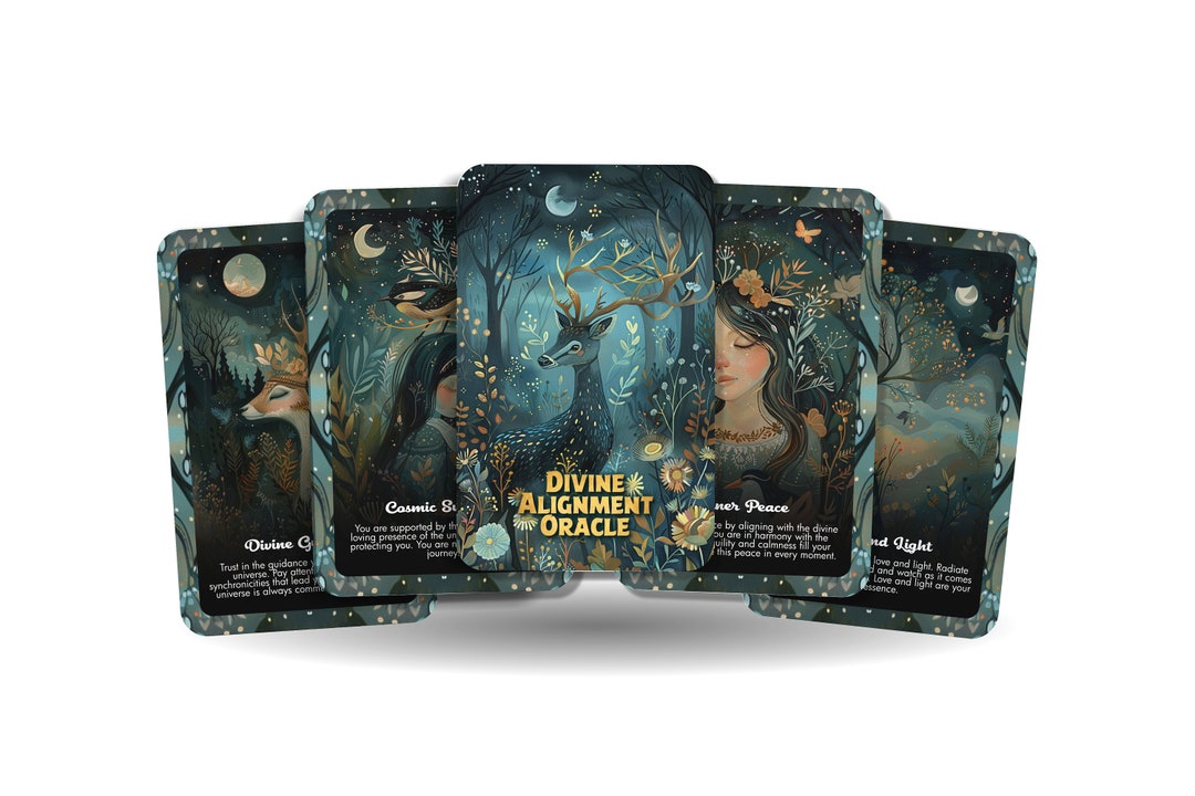 The Divine Alignment Oracle - 22 Oracle Cards - Divination Tools ...