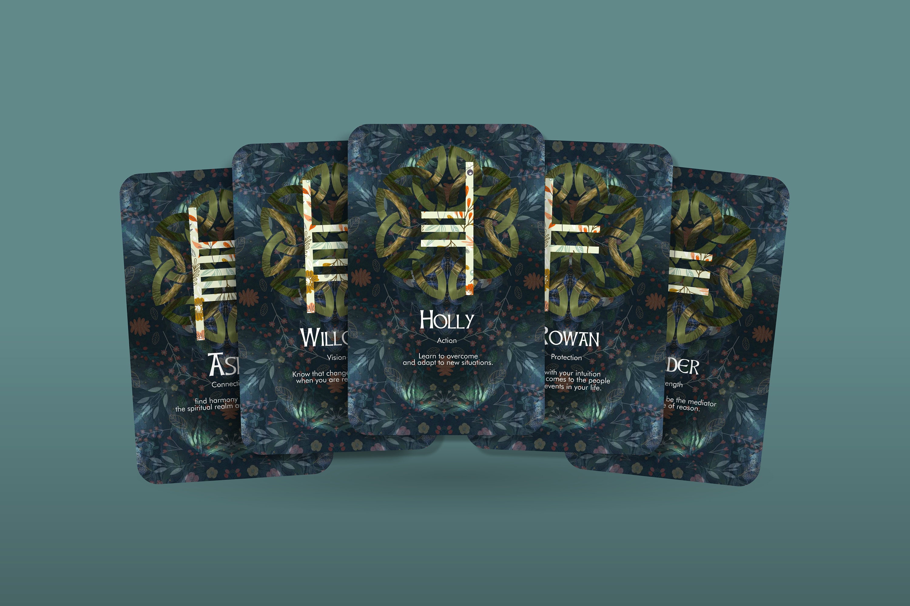 The Celtic Ogham Alphabet Celtic Cards Celtic Alphabet - Etsy UK