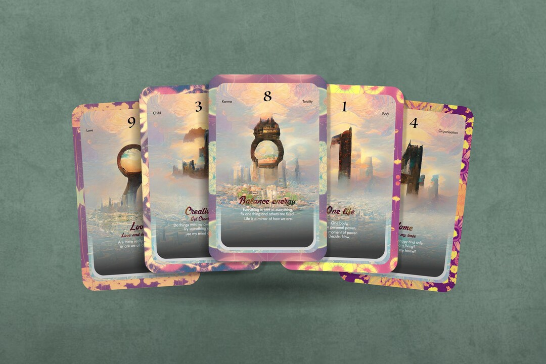 Numerology Power Oracle - Numerology Cards - Oracle Cards - Divination ...