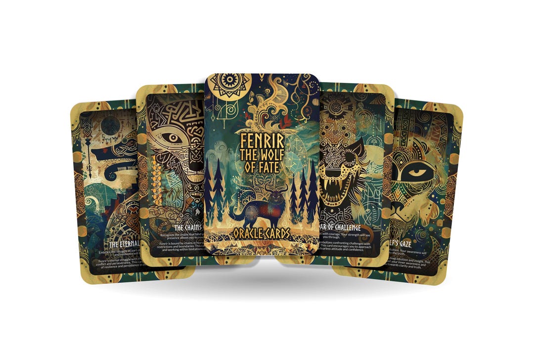 Fenrir - the Wolf of Fate Oracle Deck Cards - Unleashing the Primal ...