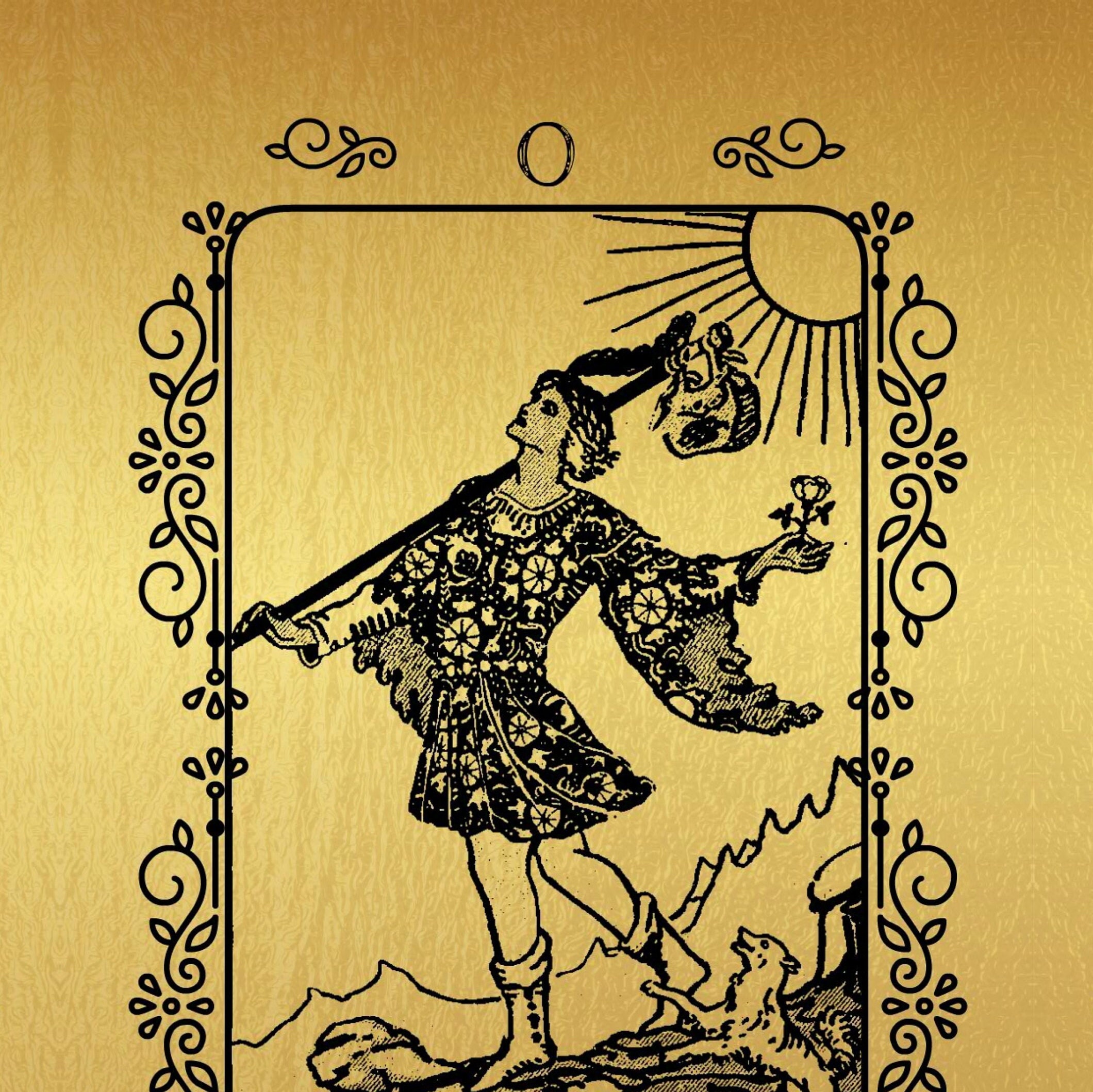 The Fool Poster Digital Download Major Arcana - Etsy