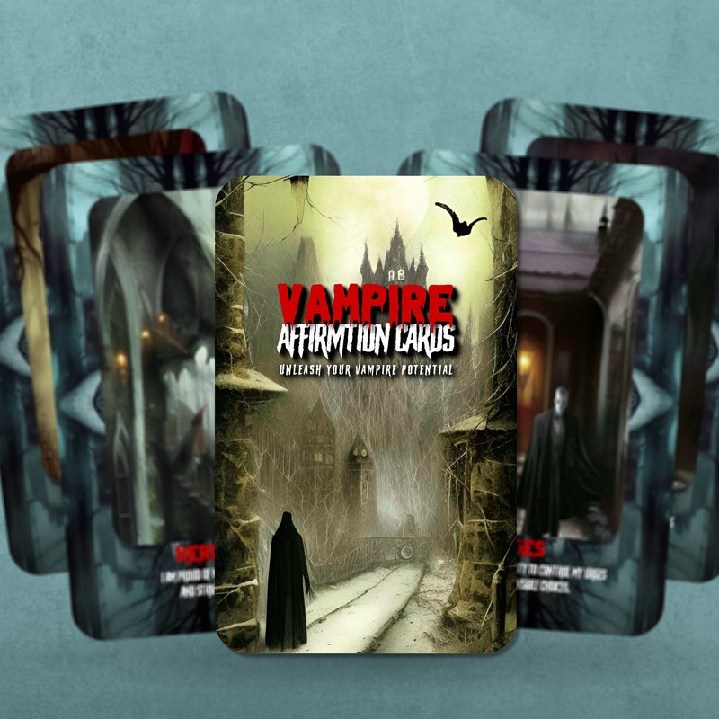 Vampire Cards - Etsy