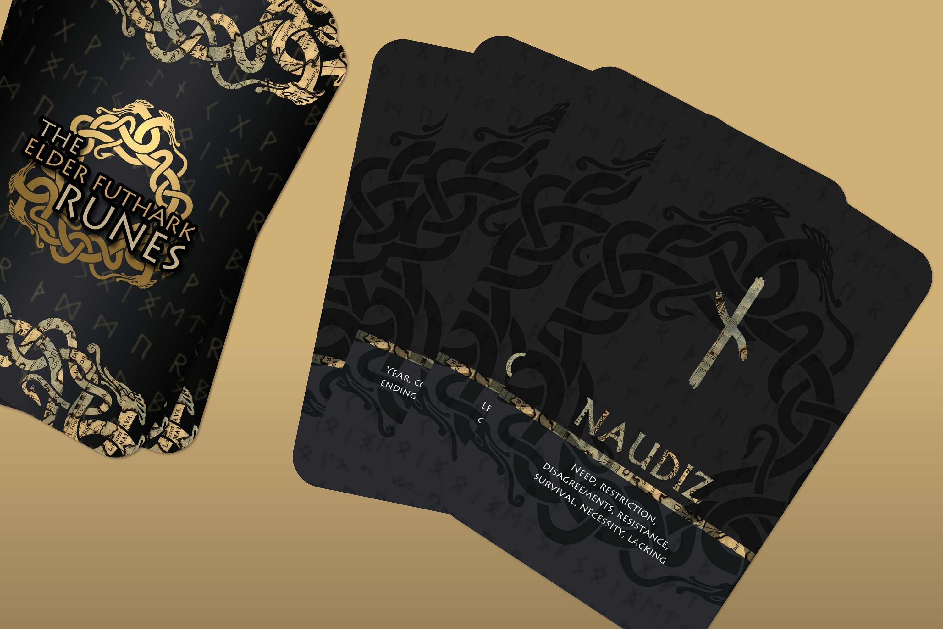 The Elder Futhark Runes Nordic Cards Norse Cards Norse Runes Nordic ...