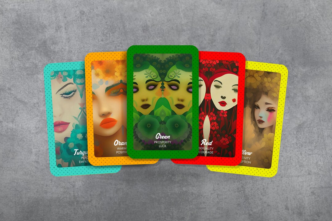 The Power of Colors - Positive Vibrant Oracle - Color Cards - Color ...