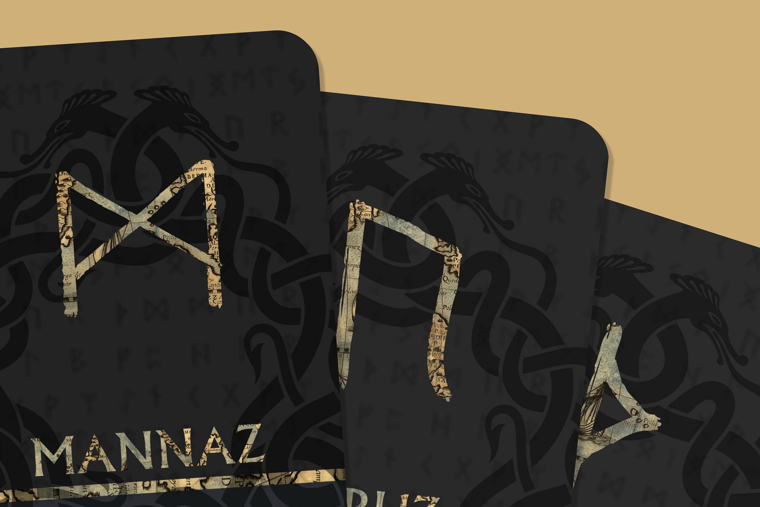 The Elder Futhark Runes Nordic Cards Norse Cards Norse Runes Nordic ...