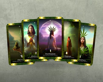 Cannabis Tarot Deck - Etsy