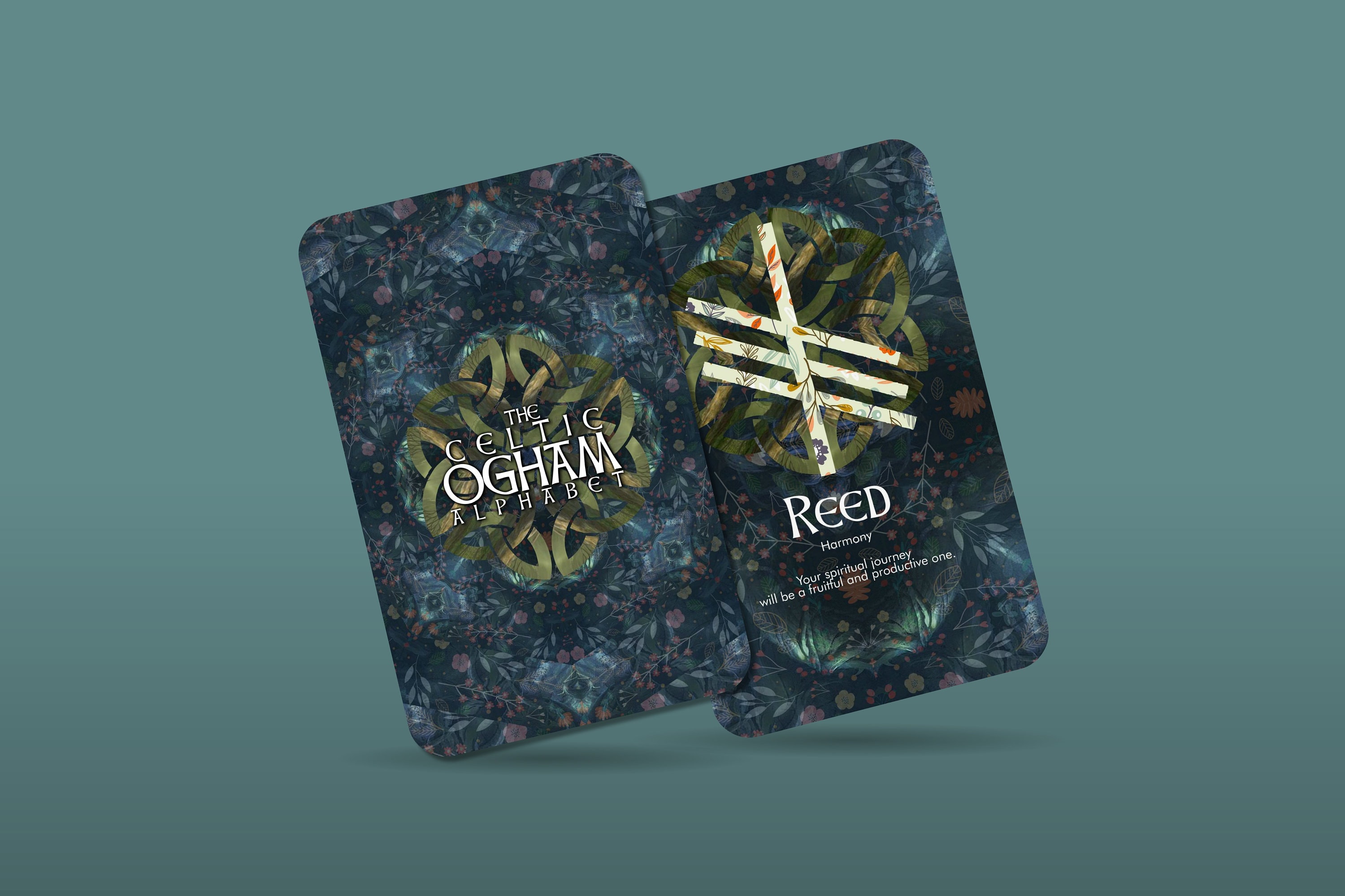 The Celtic Ogham Alphabet Celtic Cards Celtic Alphabet - Etsy UK