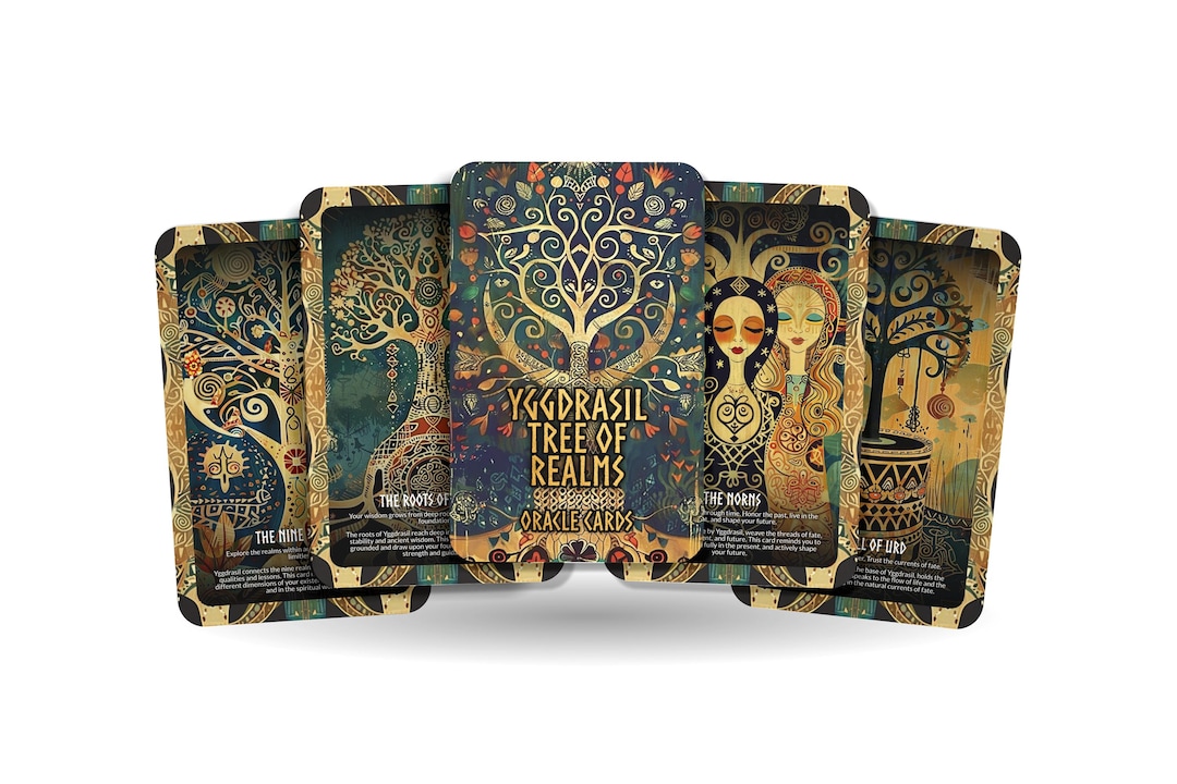 Yggdrasil - Tree of Realms - Oracle Deck Cards - Connecting the ...