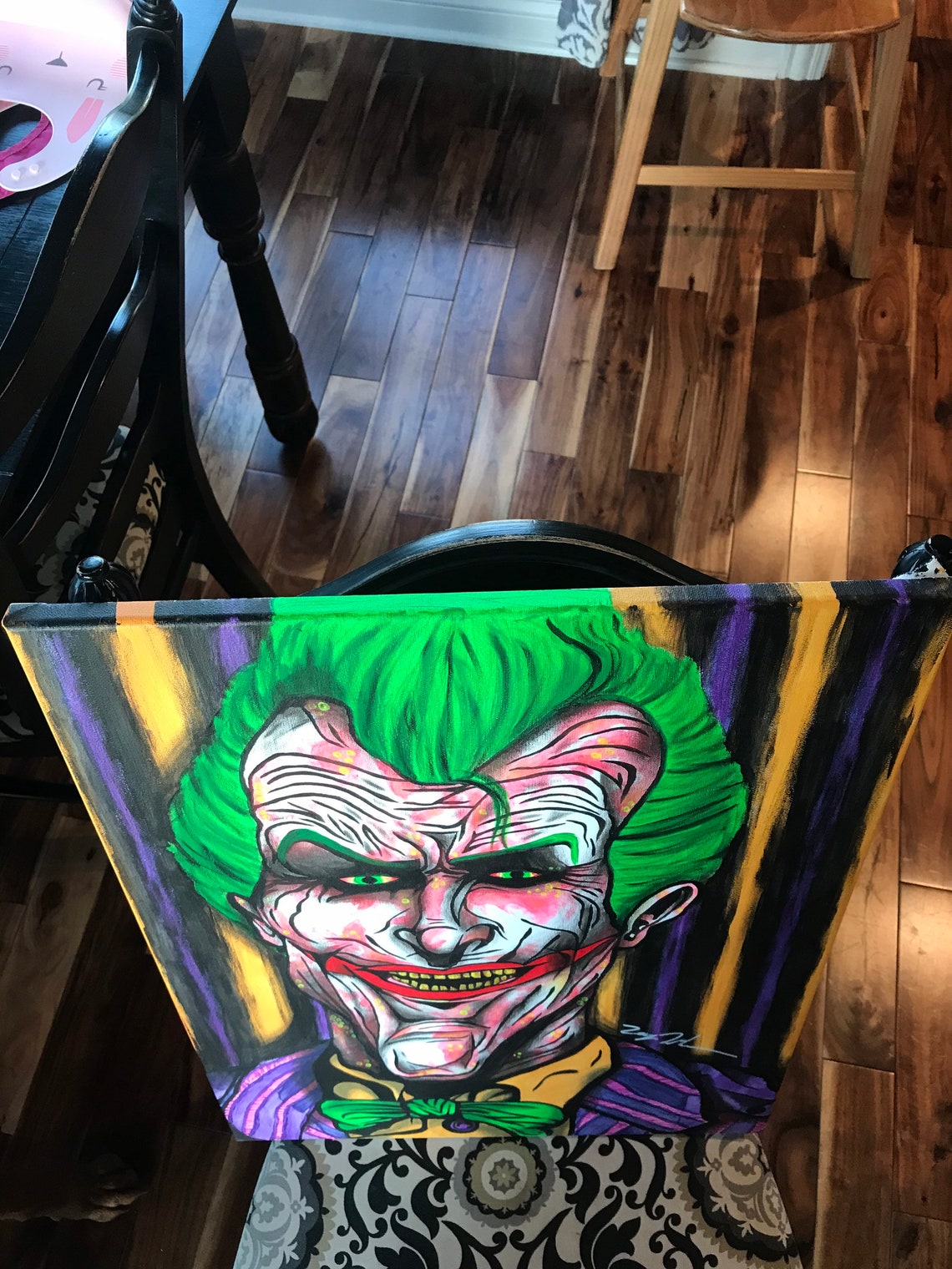 Joker Arkham City/knight Mark Hamill Joker 18x24 Canvas - Etsy