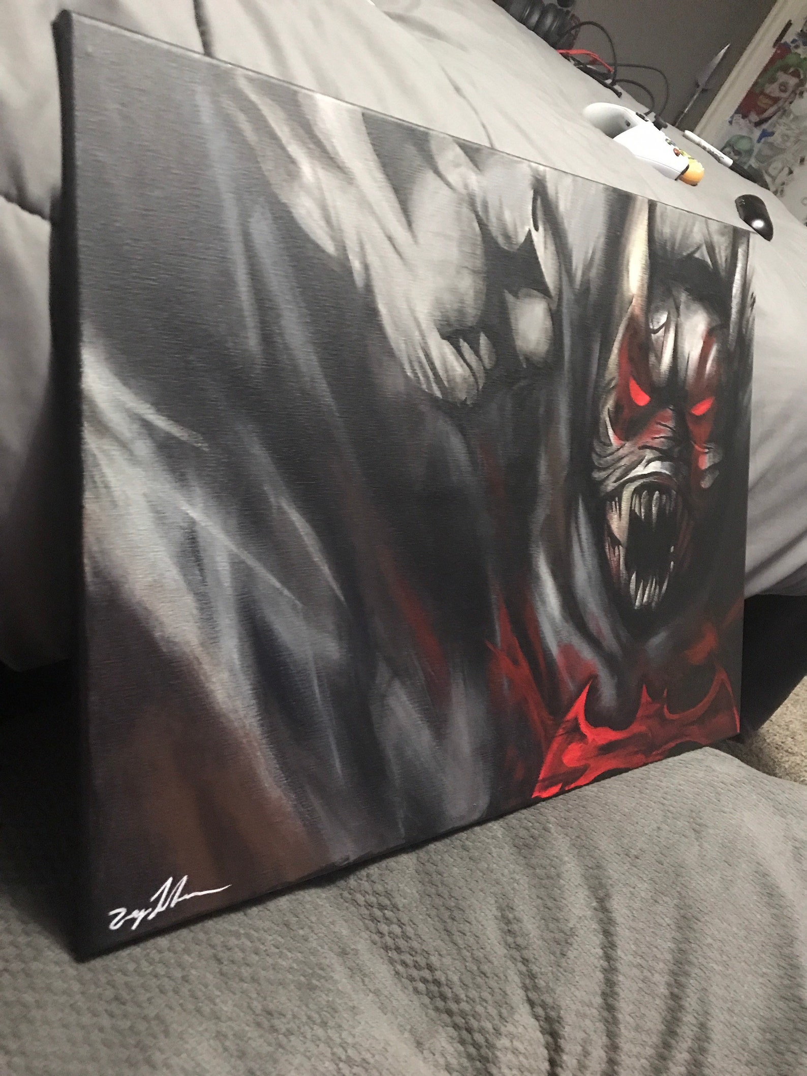 Nightmare Batman Concept Art From Batman Arkham Knight 24x18 Canvas - Etsy
