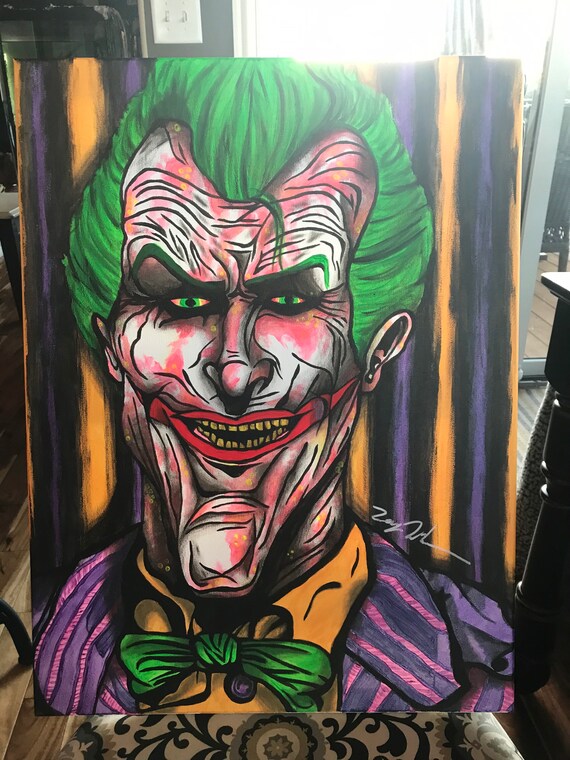 The Joker Drawing Arkham City
