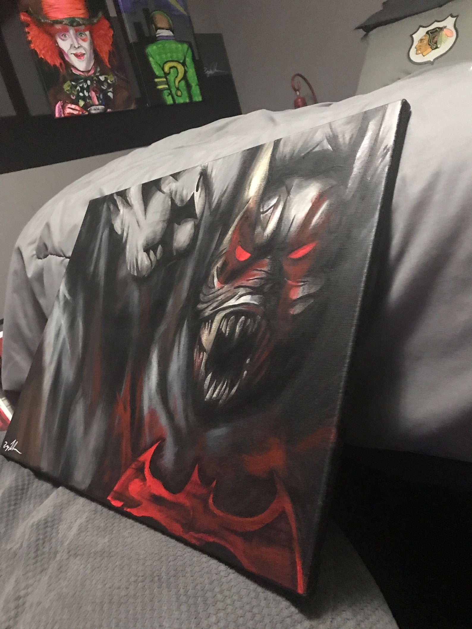 Nightmare Batman Concept Art From Batman Arkham Knight 24x18 Canvas - Etsy