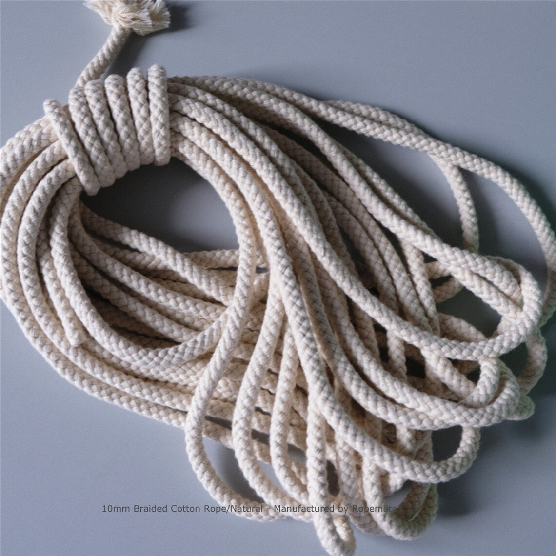 3/8 10mm 20m Natural White Braided Cotton Rope garment | Etsy