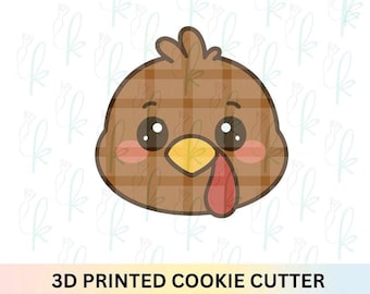 Turkey Face Cookie Cutter. Turkey Head Cookie Cutter. Thanksgiving ...