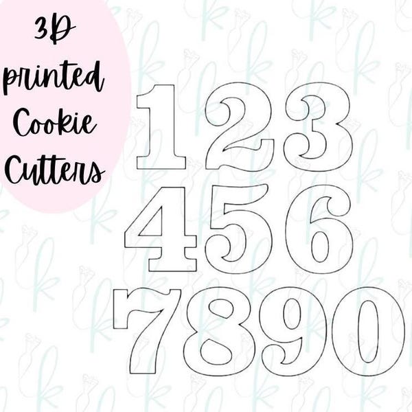 Number Cookies - Etsy