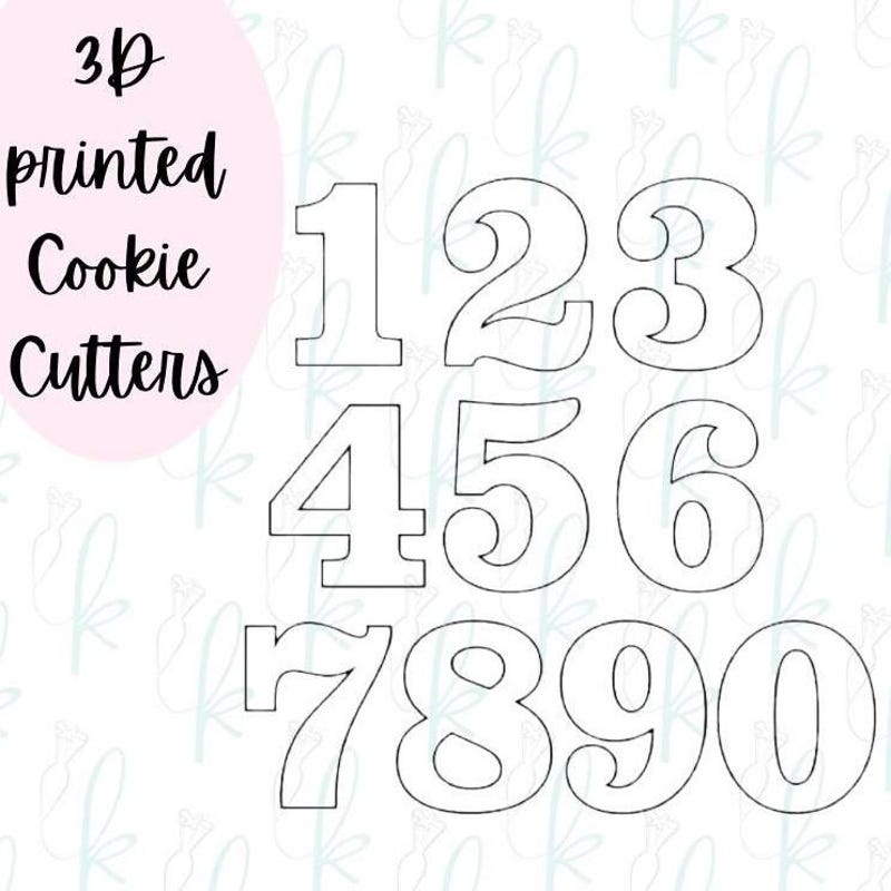 Number Cookies - Etsy