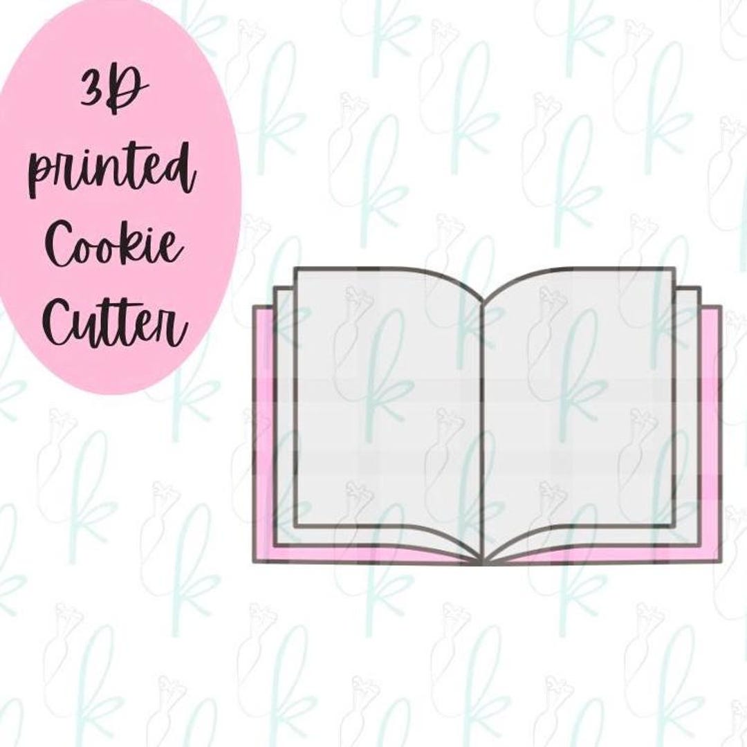 Open Book Cookie Cutter - Etsy