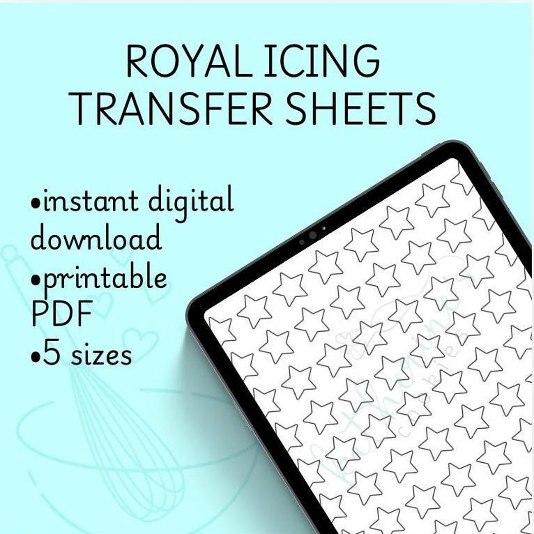 Star Royal Icing Transfer Sheets - Etsy