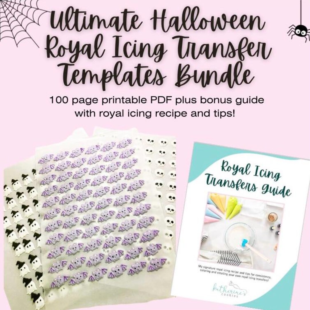 Ultimate Halloween Royal Icing Transfer Bundle - Beginner Friendly ...