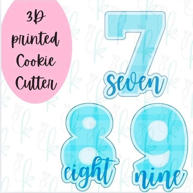 Lettered Number Cookie Cutters - Etsy