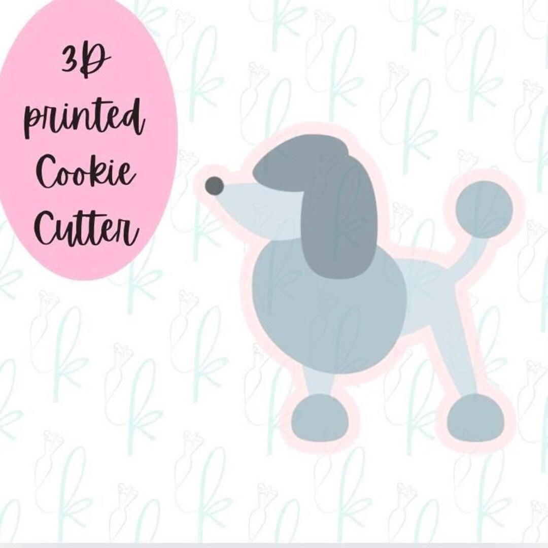 Standing Poodle Cookie Cutter - Etsy