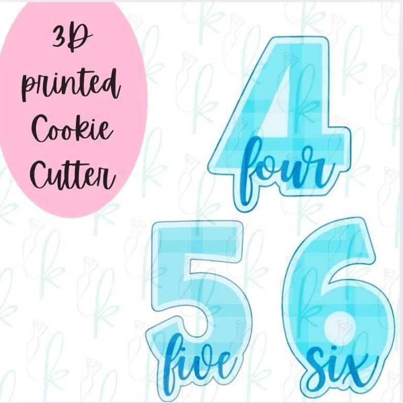 Lettered Number Cookie Cutters - Etsy
