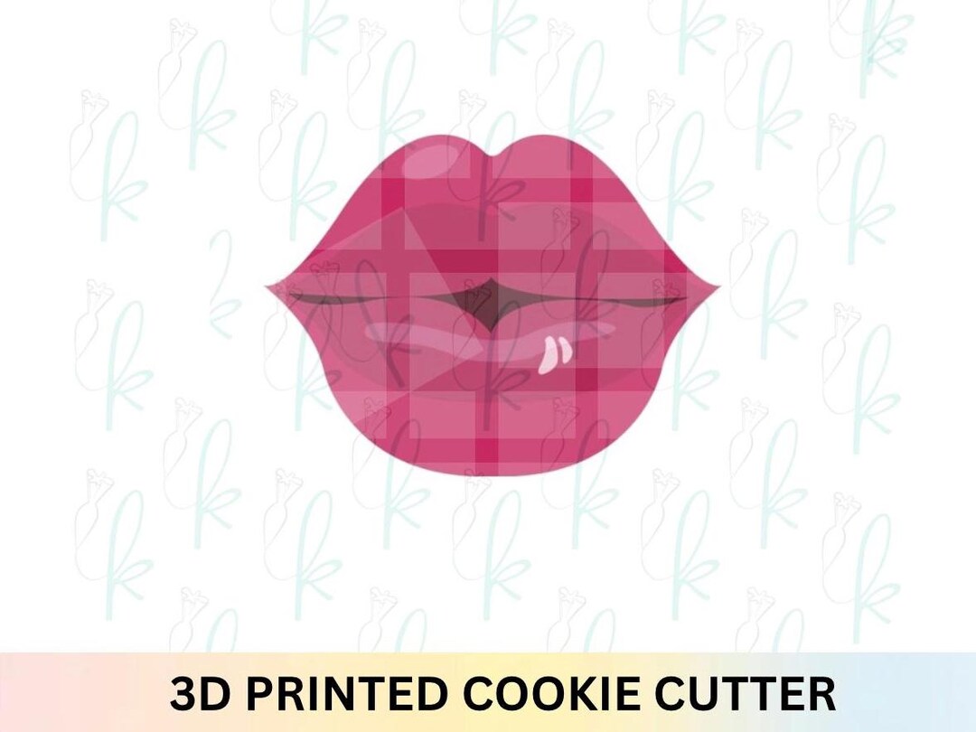 Smoochy Lips Cookie Cutter - Etsy